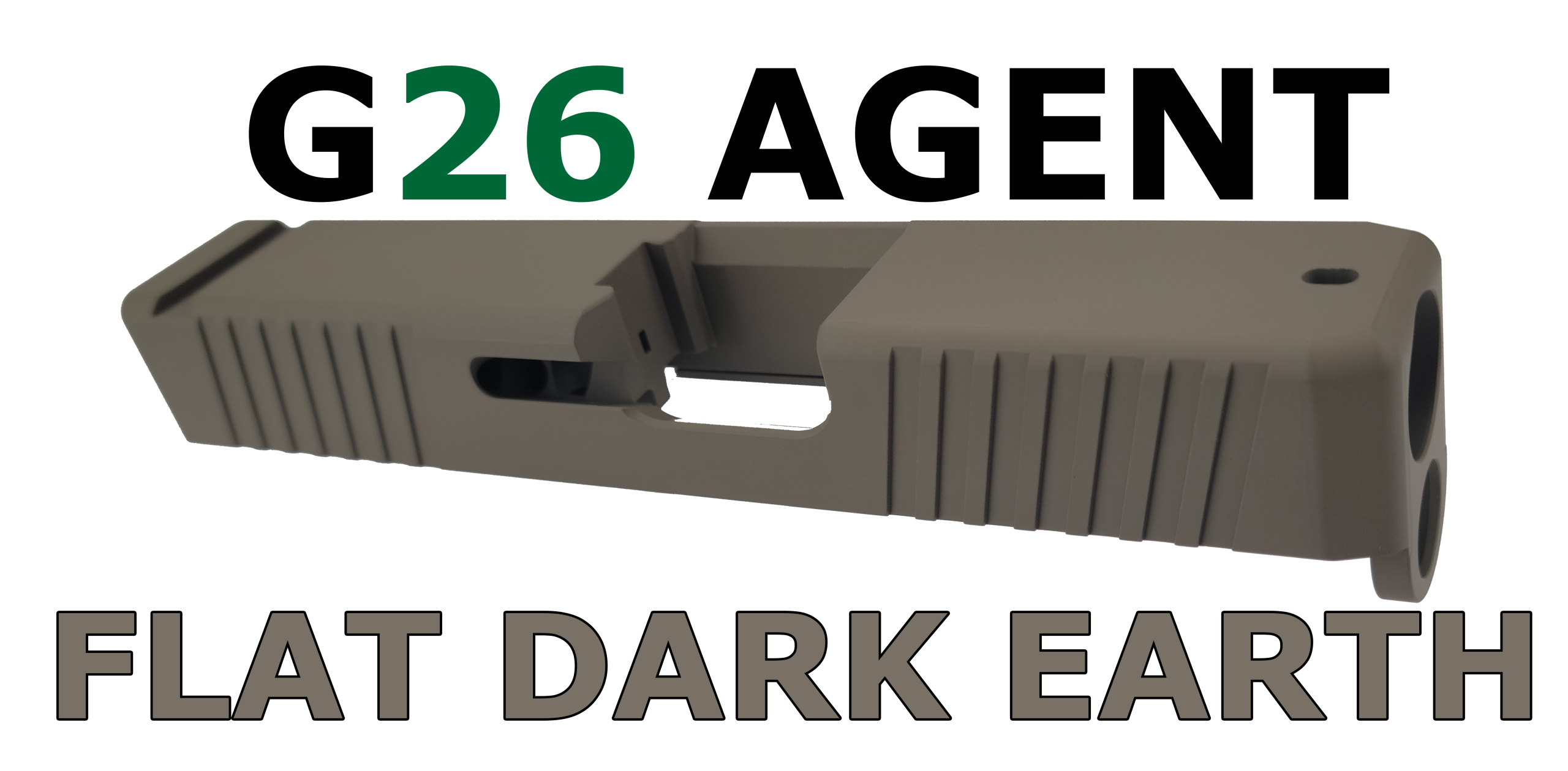 AGENT-26 SLIDE for Glock 26 - FDE - Zaffiri Precision