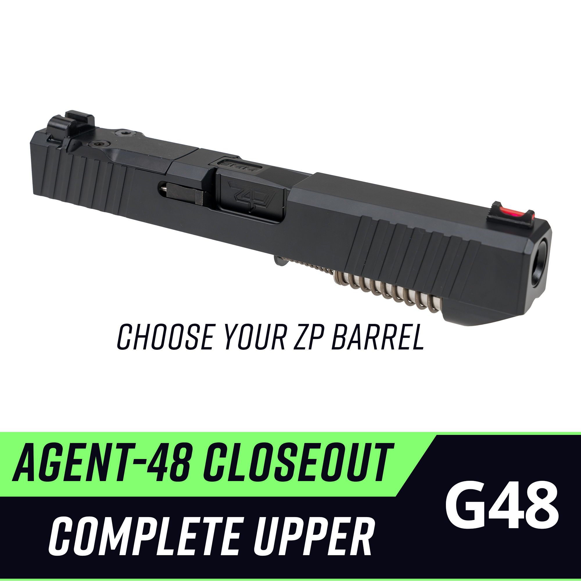 AGENT Complete Upper Closeout for Glock 48