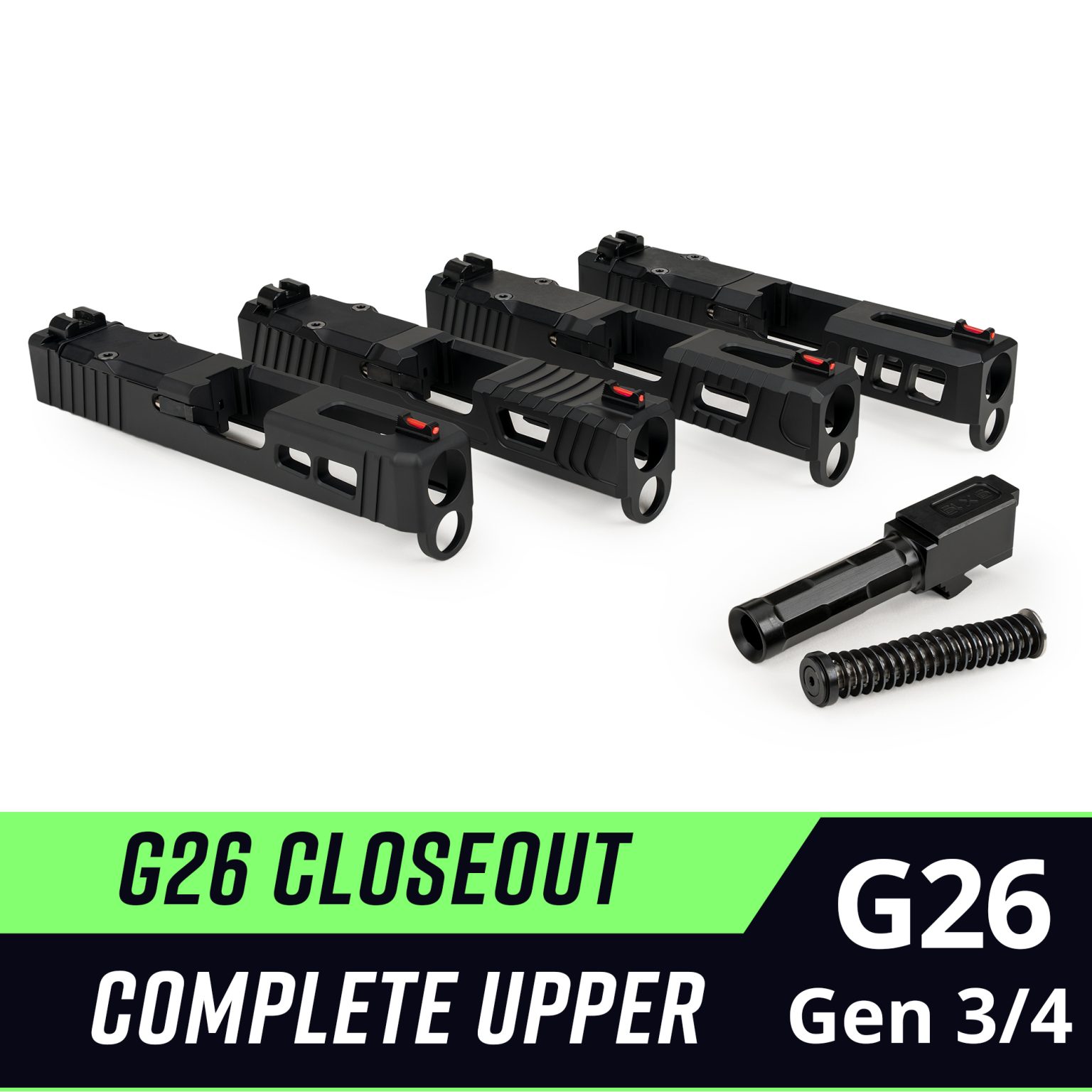 Glock 26 Complete Upper Closeout